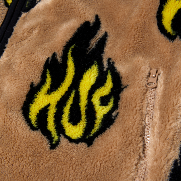 HUF Flamin' Zip Sherpa Fleece | Legacy Board Store NZ – Legacyboardstore